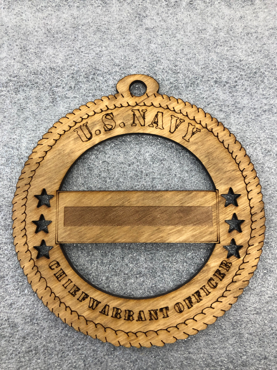 Navy Officer Rank Insignia CHIEF WARRANT OFFICER CWO5 wooden ornament ...